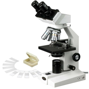 Buy AmScope B100C-MS-PB10-E5, 40X to 2500X Binocular Microscope, 5MP ...