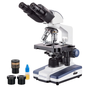 Buy AmScope B120-E, Binocular 40X-1000X Microscope w/ 0.3MP Digital ...