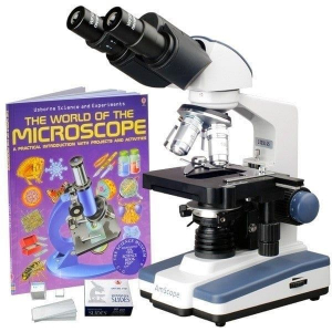 Buy AmScope B120C-WM-50P100S-E2, Binocular Microscope, 50 Slide 2MP ...