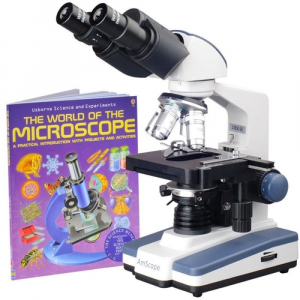 Buy AmScope B120C-WM-E1, Binocular Microscope, Book, 1MP Camera - Prime ...