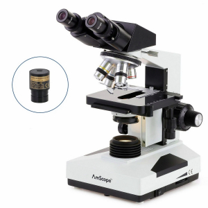 Buy AmScope B490-LED-E2, Microscope 40X-1000X LED 3D Stage 2MP Mini-USB ...