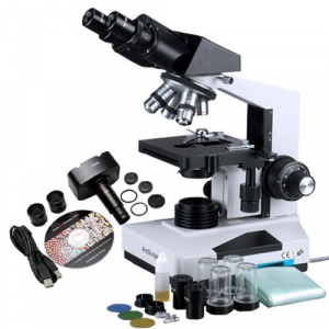 Buy AmScope B490B-3MT, 40x-2000X Biological Microscope, 3MP Camera ...
