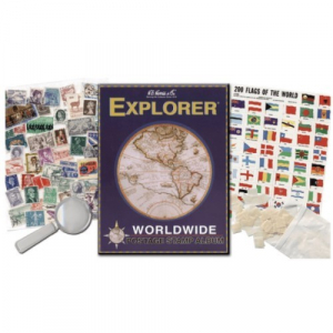 Buy AmScope BK-STAMPKIT, Book Explorer Worldwide Stamp Collecting Kit ...