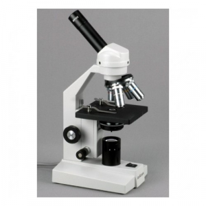 Buy AmScope M500C-PB10-WM-E2, 40X-2500X Monocular Compound Microscope ...
