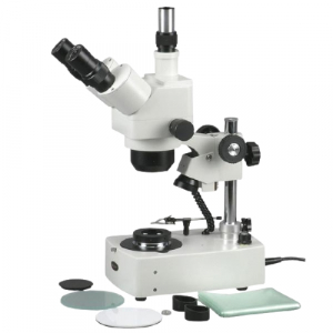 Buy AmScope SH-2T-DK, 10X-40X Gem Trinocular Microscope with Dual ...