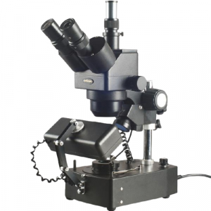 Buy AmScope SH-2TY-SL-DK, 10X-60X Gem Trinocular Microscope with 3 ...