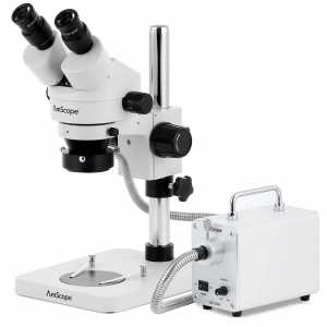 Buy AmScope SM-1BS-30WR-3M3, Binocular Microscope 7X-45X with 3MP ...