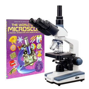 Buy AmScope T120-WM, 40X to 1000X Microscope with Siedentopf Head ...