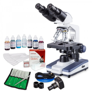 Buy AmScope VB-B120C-EXPT, LED Binocular Compound Microscope - Prime ...