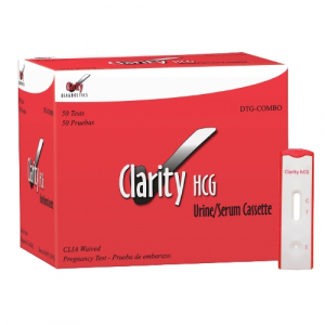 Buy Clarity Diagnostics DTG-COMBO, hCG Single Step Combo Pregnancy Test ...