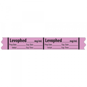 Buy Marketlab 10291, Vasopressor Medication Label Tape "Levophed _mg/mL ...