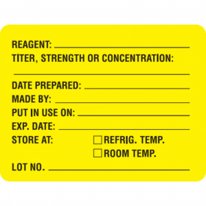 Buy Marketlab 8040, Reagent Labels Yellow - Prime Lab Med