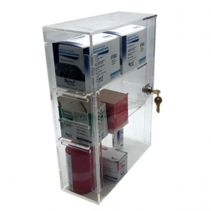 Buy Omnimed 184001D, Transparent Cabinet with 2 Shelves, Keyed ...