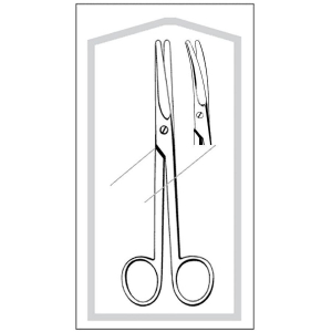 Buy Sklar 96-2261, Econo Sterile Mayo Dissecting Scissors, Curved, 9 ...