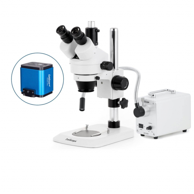 Buy AmScope SM-1TNYY-30WS-9M, SM-1 Series 7X-135X Microscope w/9MP ...