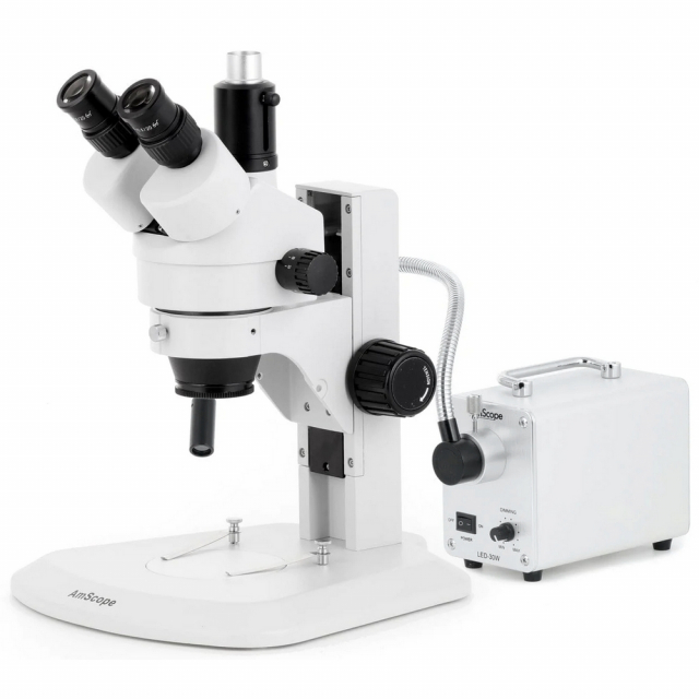 Buy AmScope SM-1TRYY-30WS-5M, Trinocular Microscope 7X-135X with 5MP - Prime Lab Med