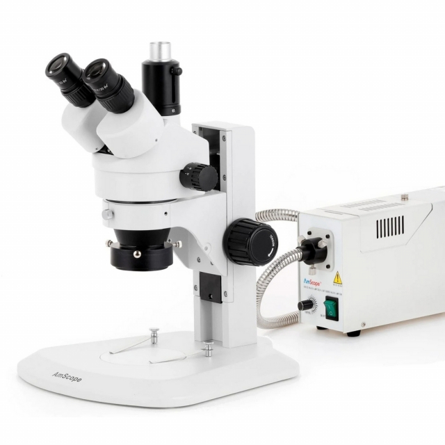 Buy AmScope SM-1TRYY-FOR-3M3, Trinocular Microscope 7X-135X with 3MP ...