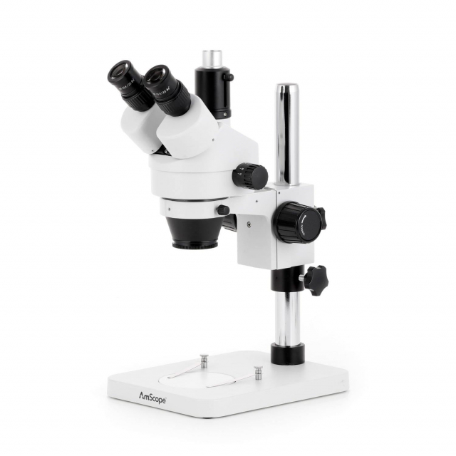 Buy AmScope SM-1TSY-30WS-3M, SM-1 Trinocular Stereo Microscope w/144 ...