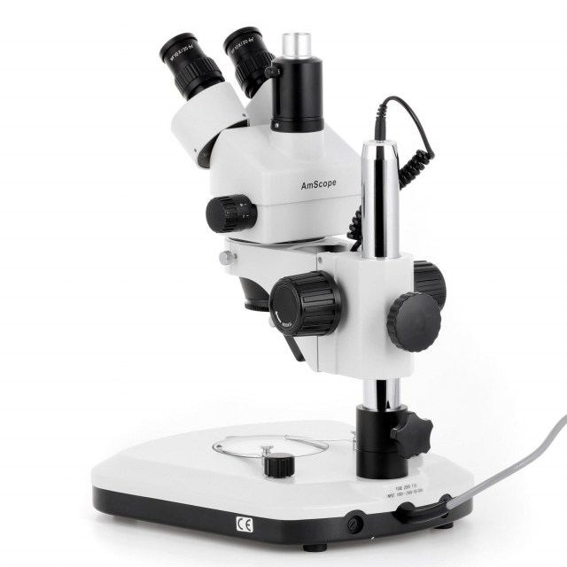 Buy AmScope SM-1TZ-PL-3M, SM-1 Trinocular Stereo Microscope, w/LED Light - Prime Lab Med