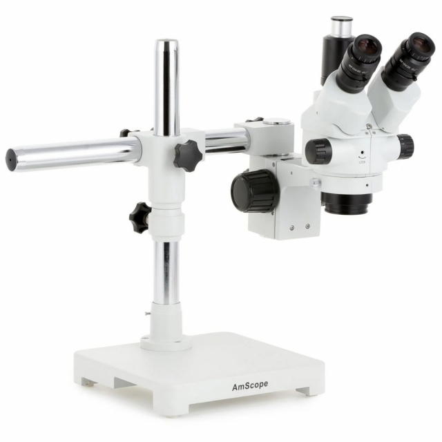 Buy AmScope SM-3NTPYY-64S, Trinocular Microscope 7X-135X Magnification ...