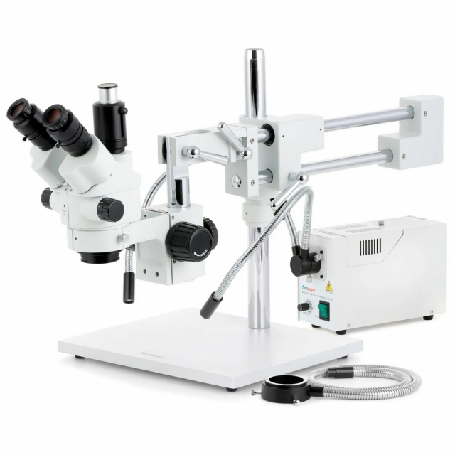 Buy AmScope SM-4NTPYY-FODR, Trinocular Microscope 7X-135X Magnification ...