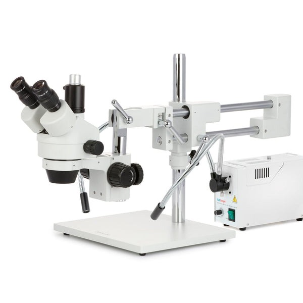 Buy AmScope SM-4TPZ-FOD, SM-4 Series Trinocular Microscope w/ Dual Lights - Prime Lab Med