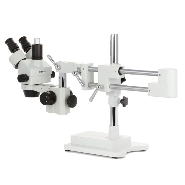 Buy AmScope SM-4TYY-56S-8M, SM-4 Series Zoom Trinocular Microscope 7X ...