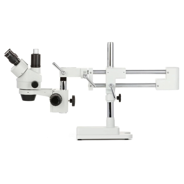 Buy AmScope SM-4TYY-56S-8M, SM-4 Series Zoom Trinocular Microscope 7X ...