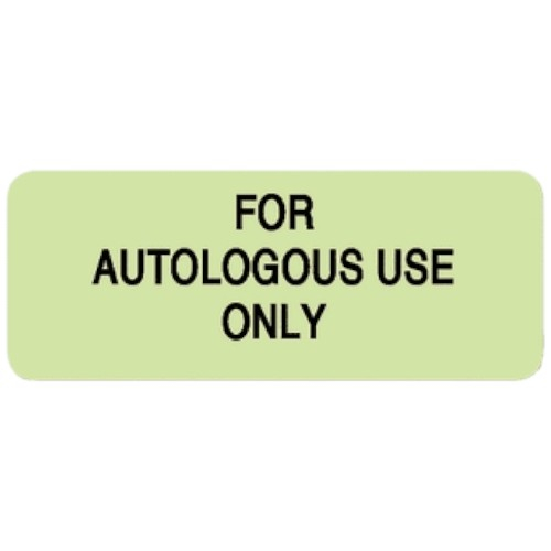 Buy Marketlab 102061, Green 2.25" x 0.875" Label "For Autologous Use ...