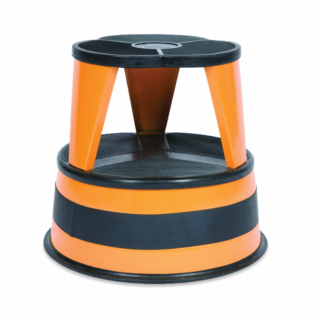 Buy Marketlab 14390-28, Kik-Step Orange Zest Rolling Step Stool - Prime ...