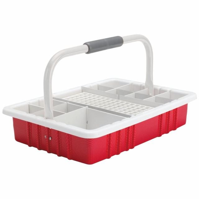 Buy Marketlab 1895-RD, Red Phlebotomy Tray with 17mm Tube Rack - Prime ...