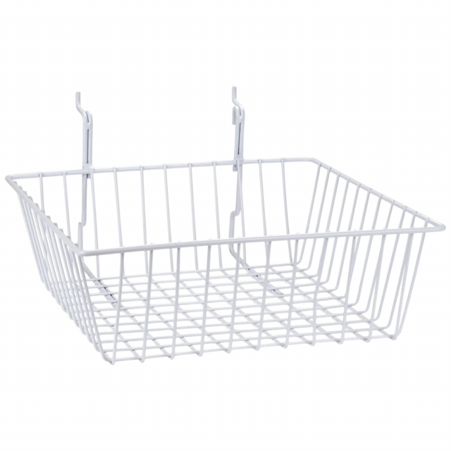 Buy Marketlab 3174, Steel 12" x 12" x 4" Wire Basket with Hangers ...