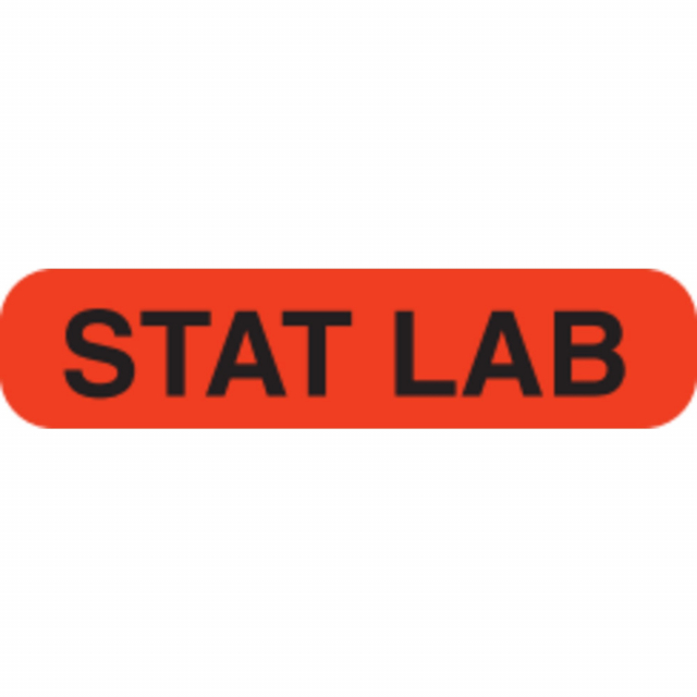 Buy Marketlab 8013, Clerical Medical Labels STAT Lab Fluorescent Red ...