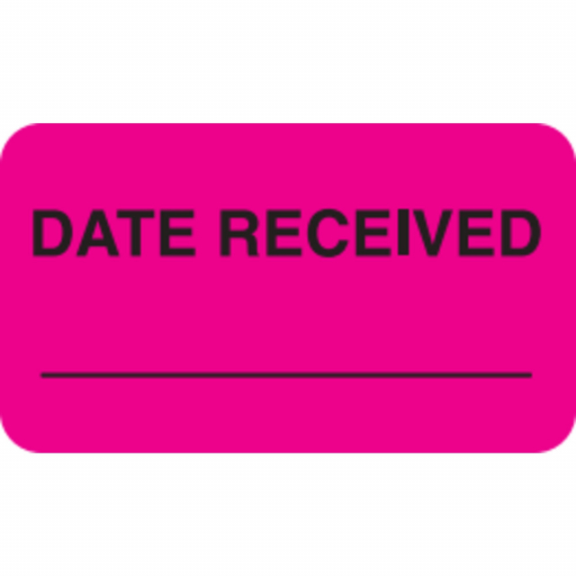 Buy Marketlab 8035, Reagent Labels "Date Received" Label Pink 1.75"W x ...