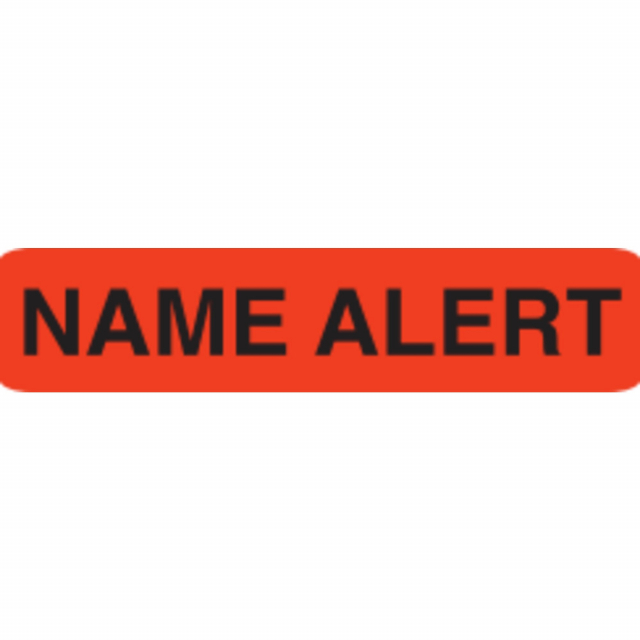 Buy Marketlab 9097, Medical Labels "Name Alert" Fluorescent Orange ...